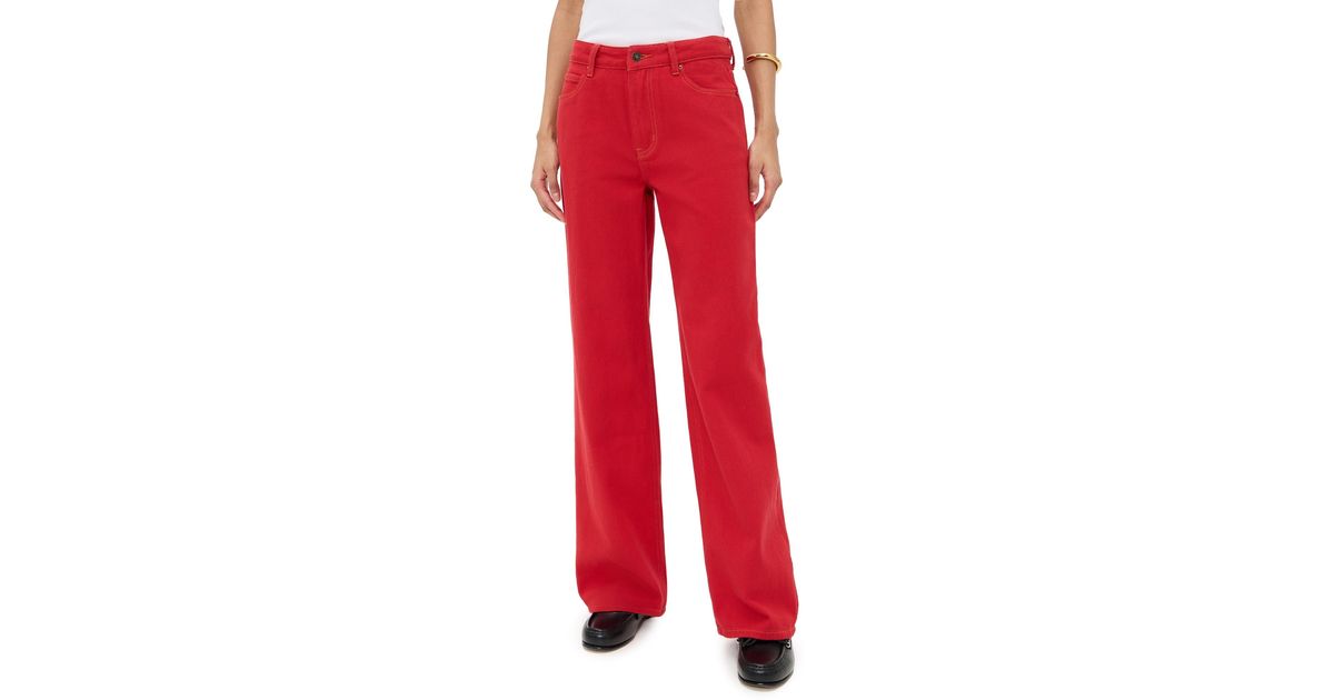 Lioness Top Model Jeans in Red | Lyst