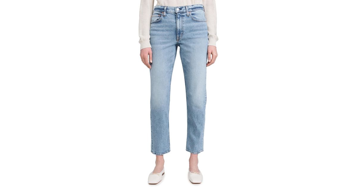 Alex Mill The Amber Mid-Rise Slim Jeans in Blue | Lyst