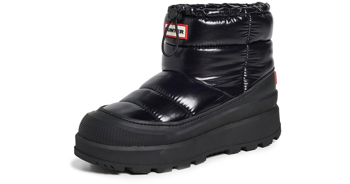 HUNTER Amble Insulated Boots in Black | Lyst
