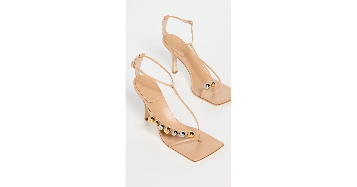 A.W.A.K.E. MODE A. W.A. K.E. Mode Delta T Embellished Strap Heel ...