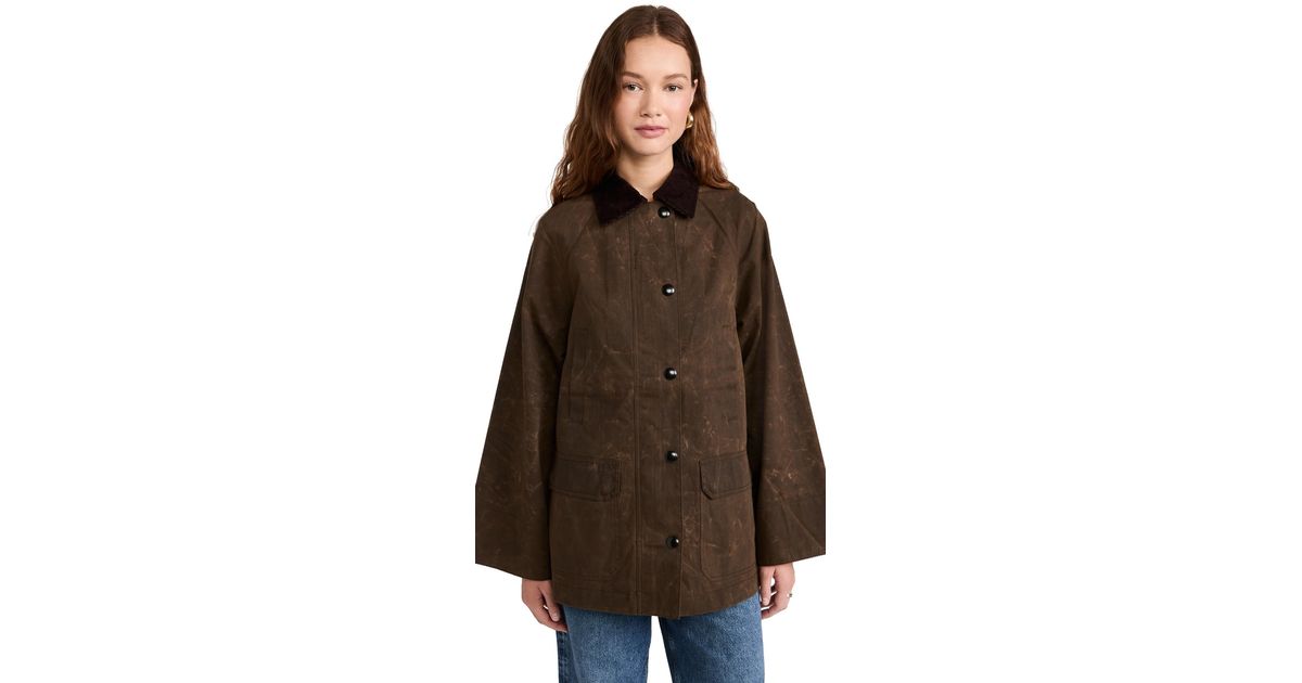 Alex Mill Aex I Chitern Treet Jacket In Waxed Cotton in Brown | Lyst