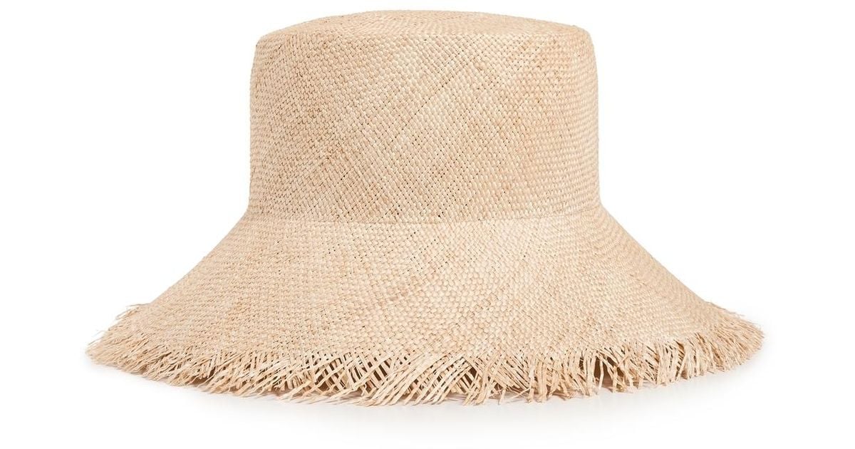 Freya Sandpiper Raffia Bucket Hat in White | Lyst
