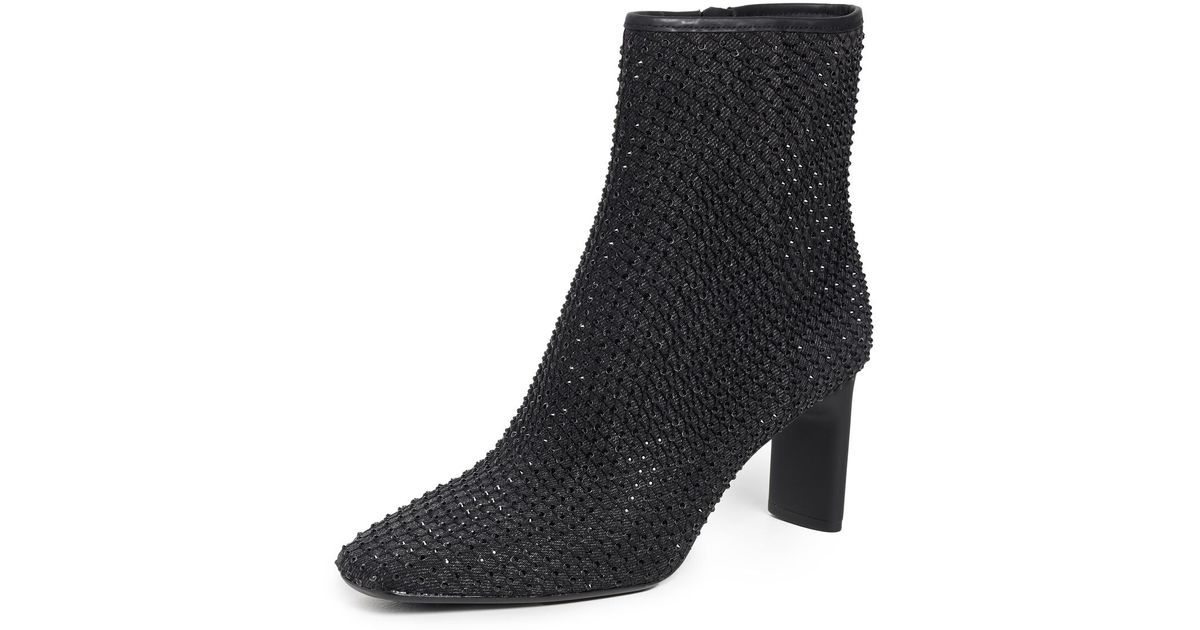 Rag & Bone Aja Diamante Mesh Boots in Black | Lyst