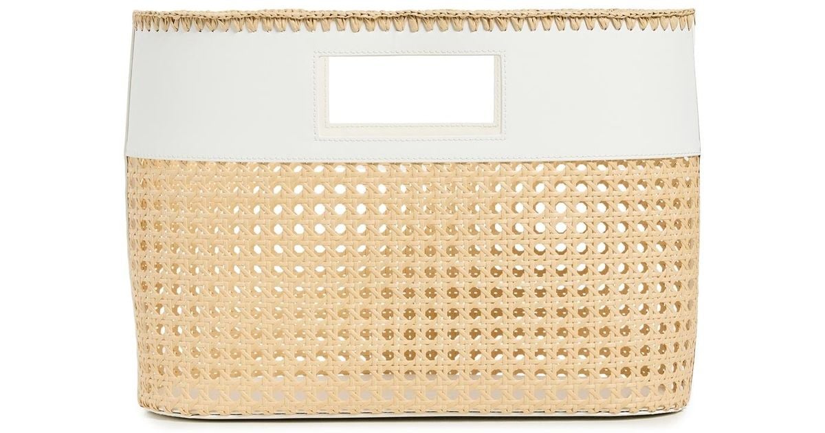 BTB Los Angeles Ellie Small Tote in Natural | Lyst