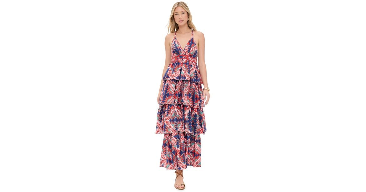 Ro's Garden Nevada Maxi Dress in Red | Lyst