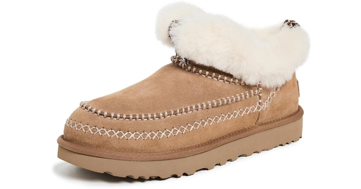 UGG Classic Ultra Mini Alpine Boots in White | Lyst