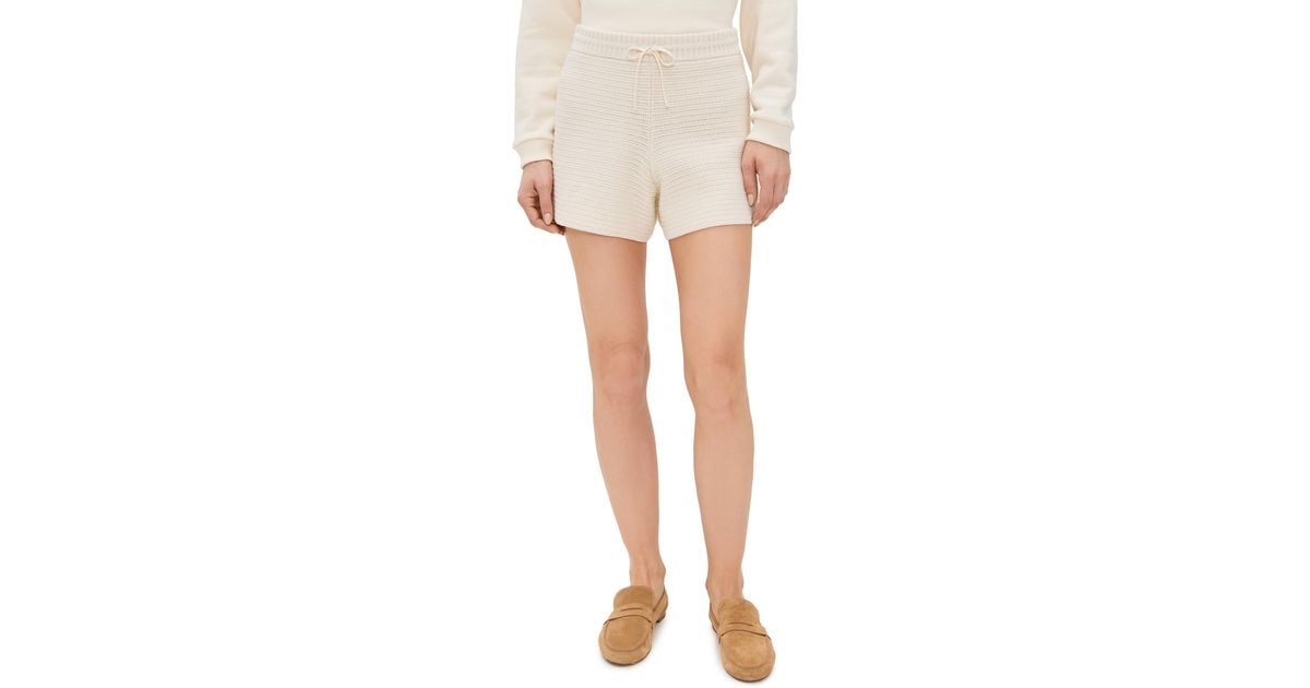 La Ligne Crochet Jane Short in Natural | Lyst
