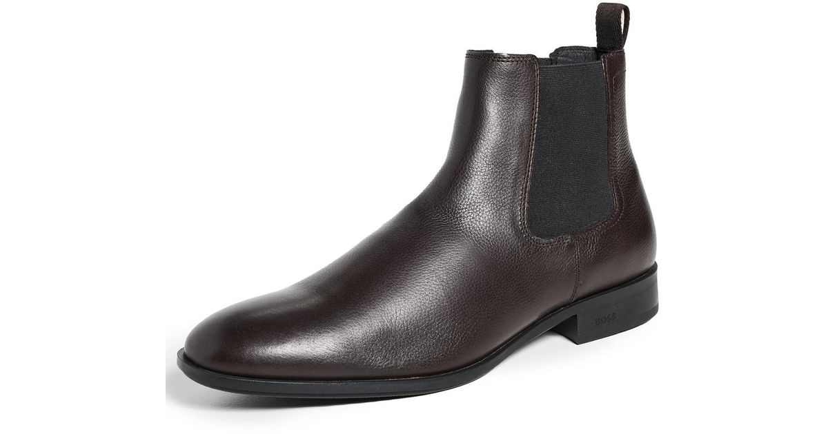 BOSS Colby Chelsea Boots in Black for Men | Lyst