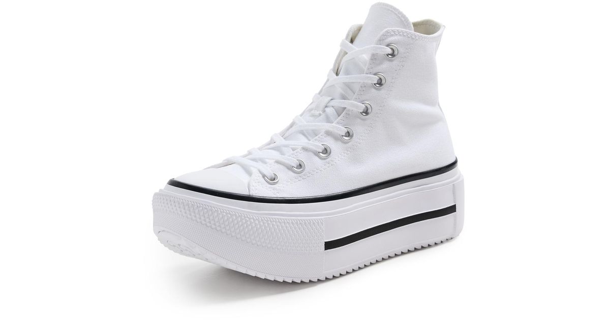 Converse Chuck Taylor All Star Lift Double Stack Sneakers in White | Lyst