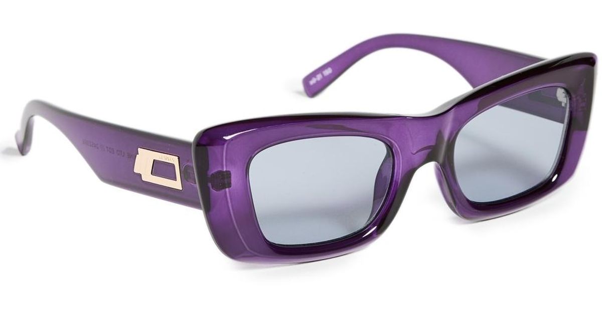 Le Specs Dopamine Limited Edition Sunglasses in Purple | Lyst