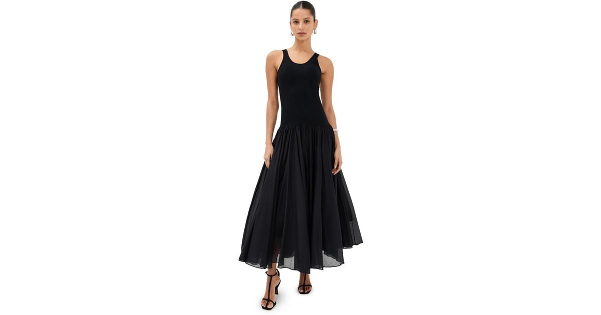 Co. Crinoline Double Layer Dress in Black | Lyst