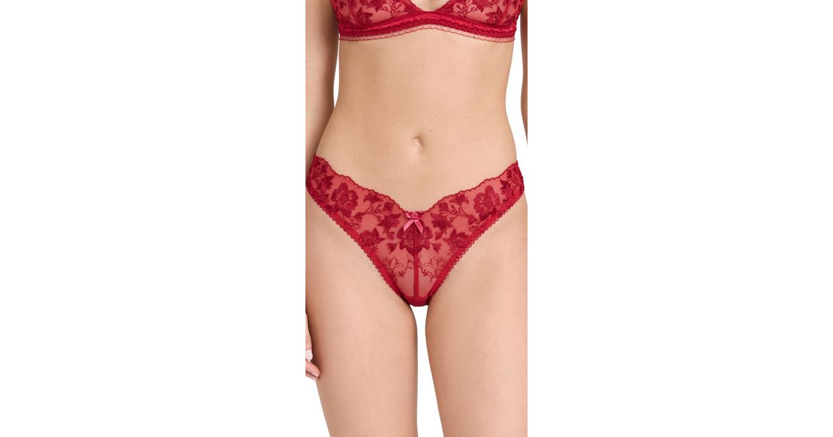 Kat The Label Jojo Thong In Red Lyst
