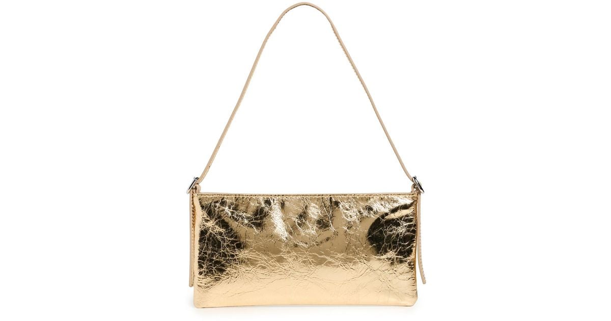 Madewell Slouch Mini Shoulder Metallic in White | Lyst
