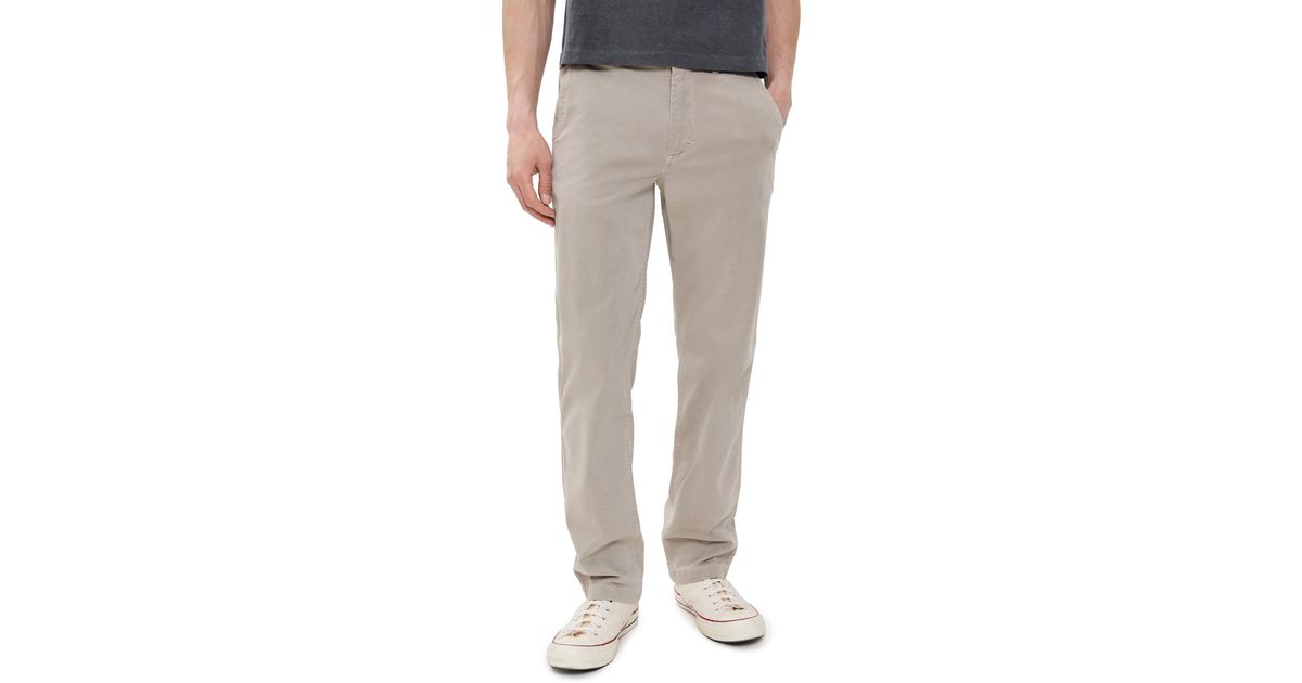 Marine Layer Twill Relaxed Fit Field Pants in Gray for Men | Lyst