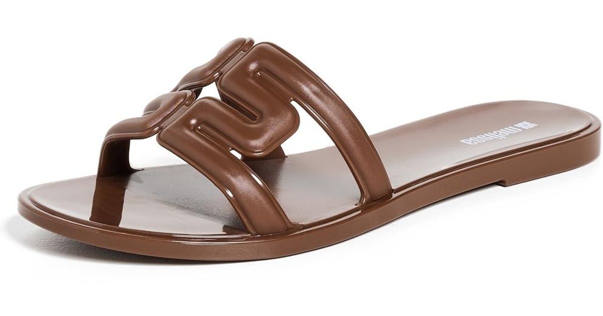 Melissa M Slides in Brown | Lyst