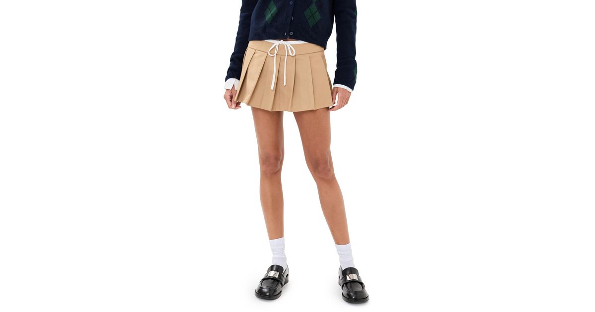 Lioness Dynasty Mini Skort in Black | Lyst