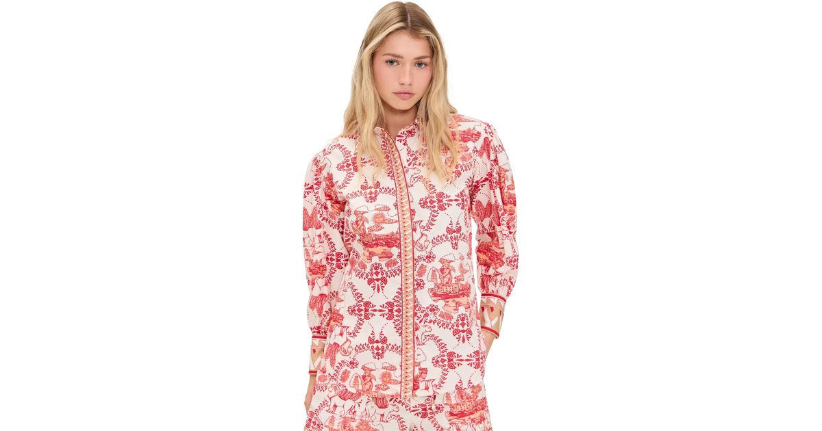 Las Sureñas Italian Coast Top in Red | Lyst