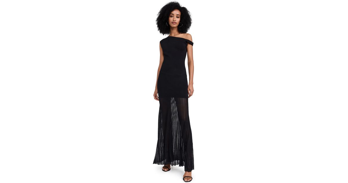 Sir. The Label Indigo Twist Dress in Black | Lyst