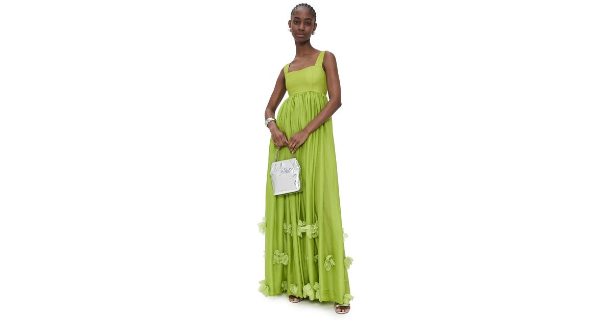 Rendoll 3D Floral Dress in Green | Lyst
