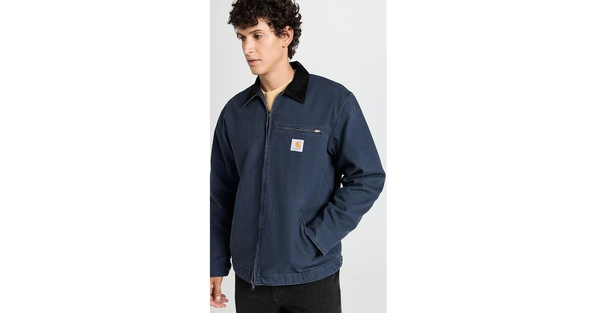 Carhartt Detroit Jacket Blue / Black (tone Wah) for Men | Lyst
