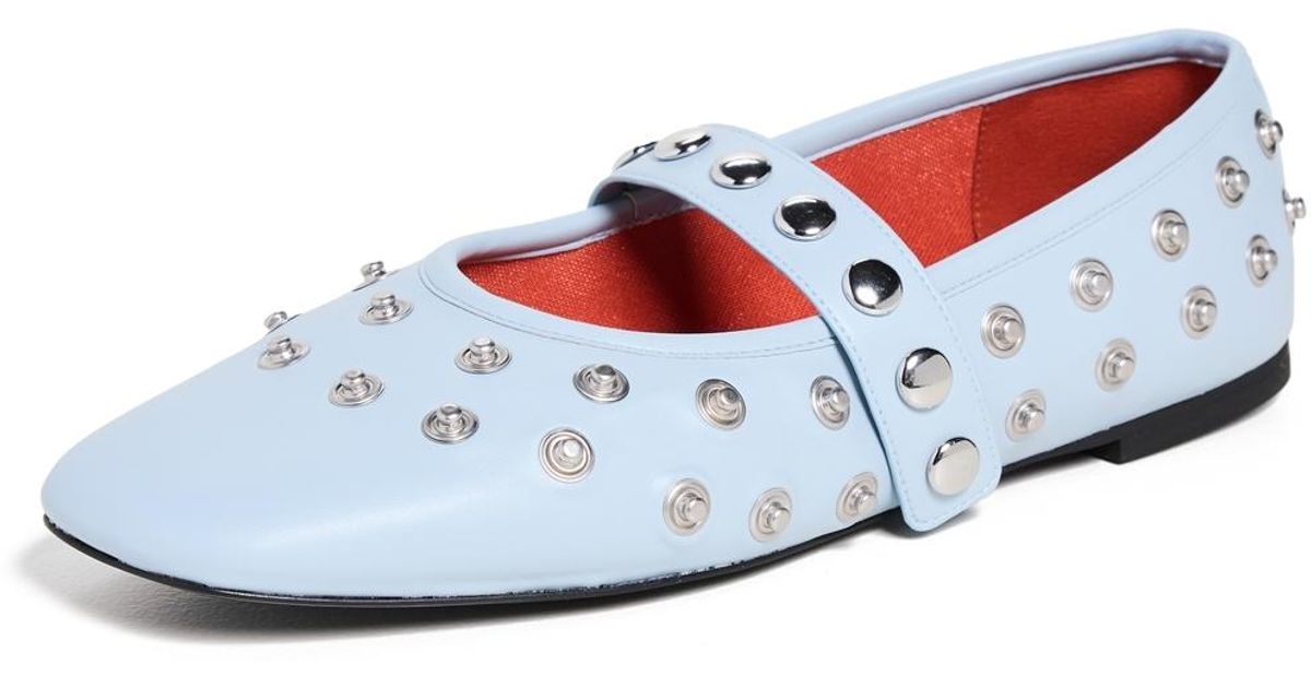 Stella McCartney Ryder Eco Alter Mat Flats in Blue | Lyst