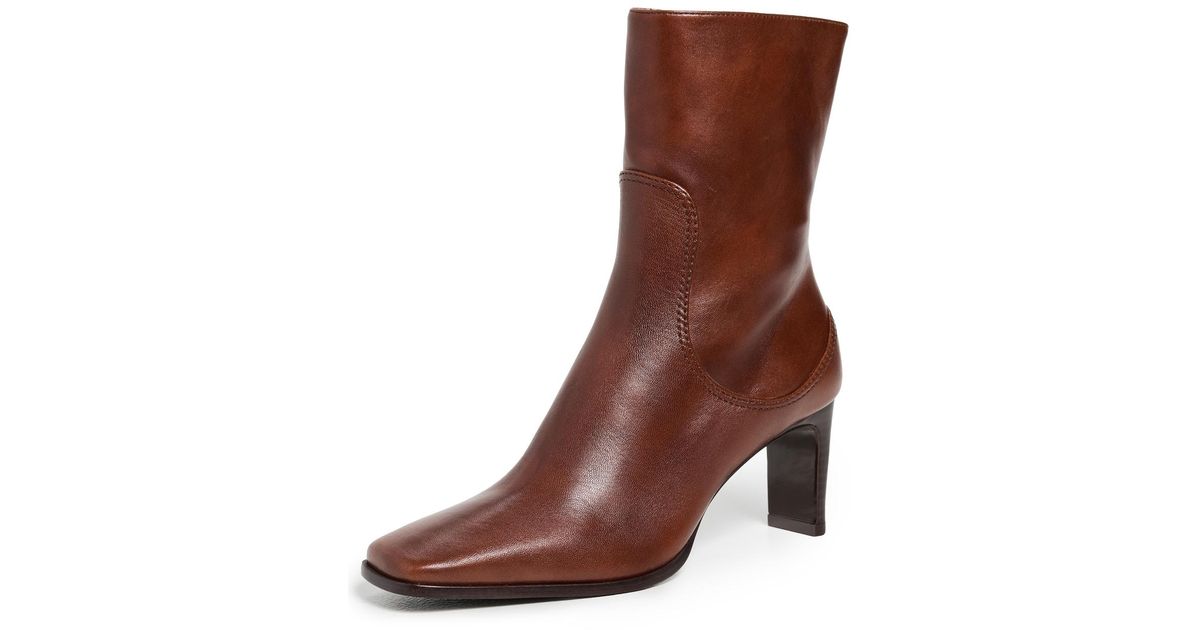 Reformation Claudette Ankle Boots in Brown | Lyst
