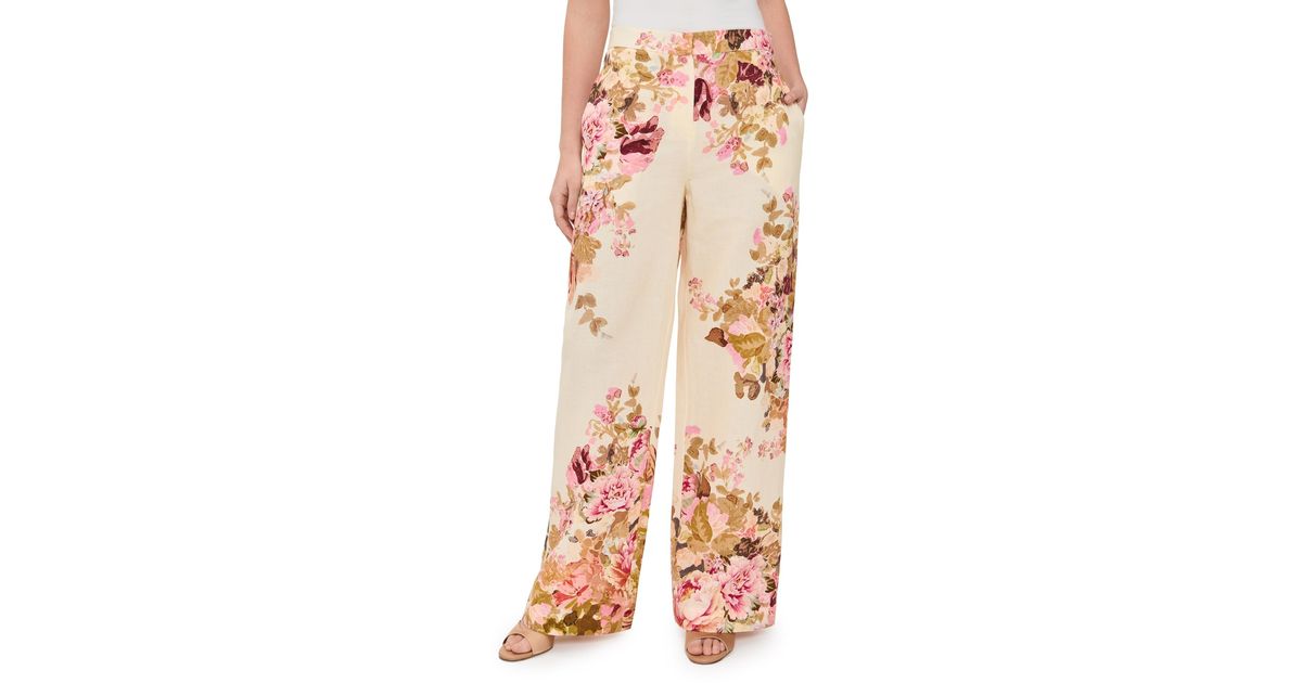 Hemant & Nandita Flared Pants in Natural | Lyst