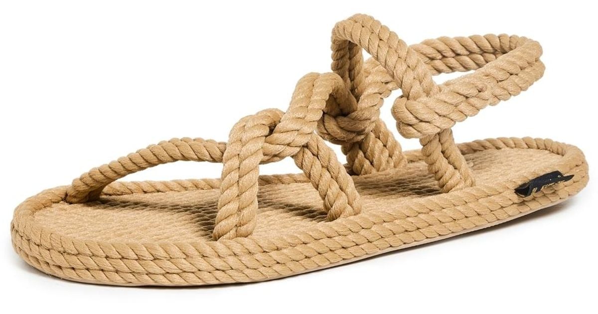Bohonomad Mykonos Rope Sandals in White | Lyst