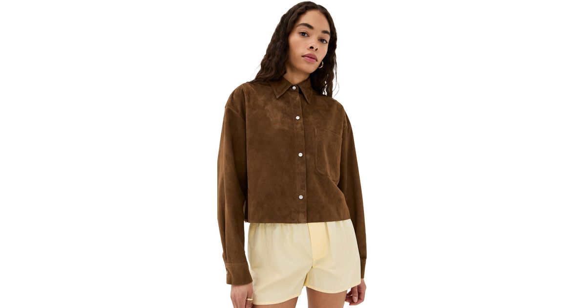Twp Little Big Joe Suede Jacket in Brown | Lyst