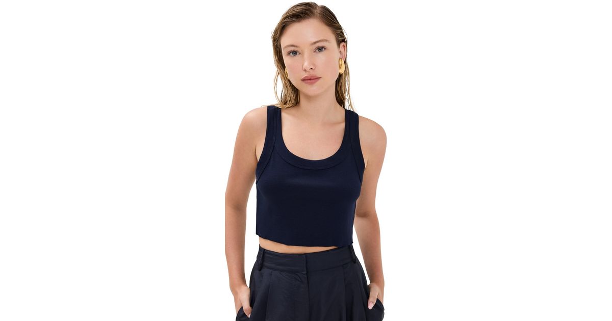 A.L.C. A. .c. Haey Tank Aritie Navy in Blue | Lyst