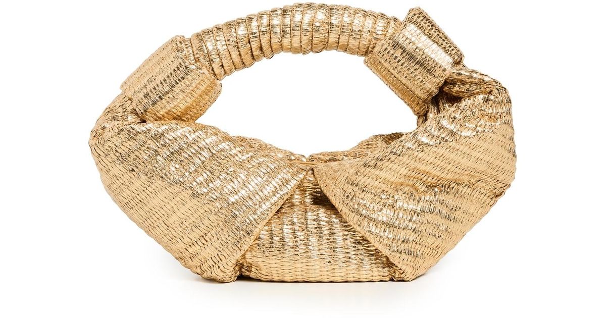 Simon Miller Metallic Raffia Lopsy Bag | Lyst
