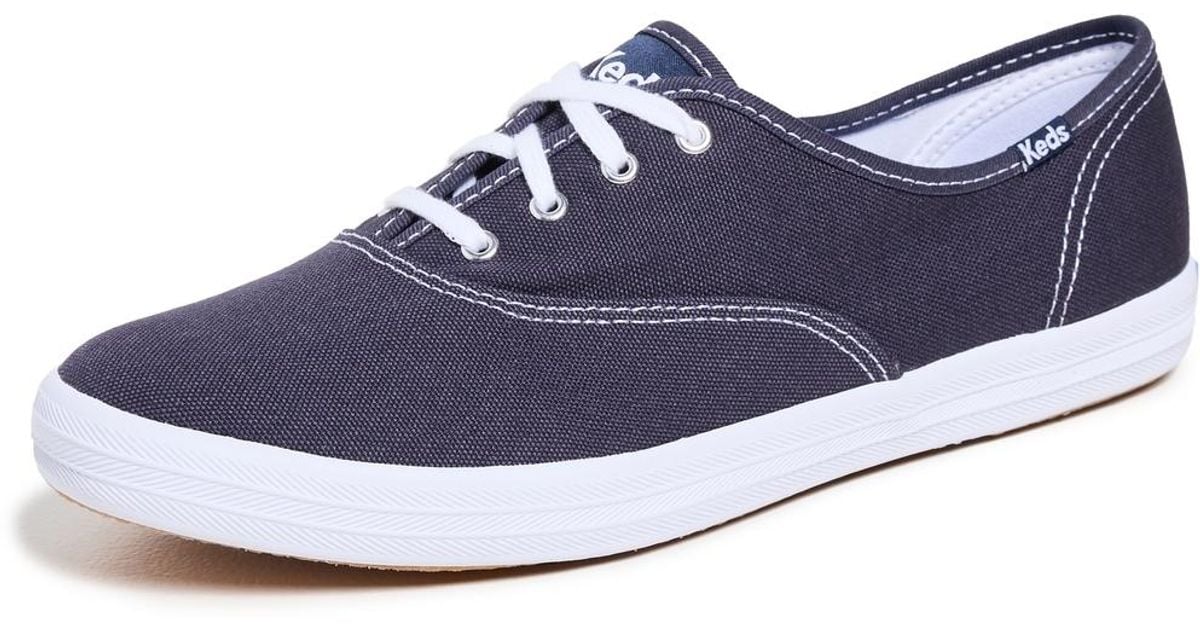 Keds Champion Canvas Sneakers in Blue | Lyst