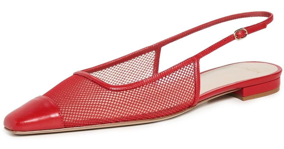 Alexandre Birman Olivia Mesh Flats in Red | Lyst
