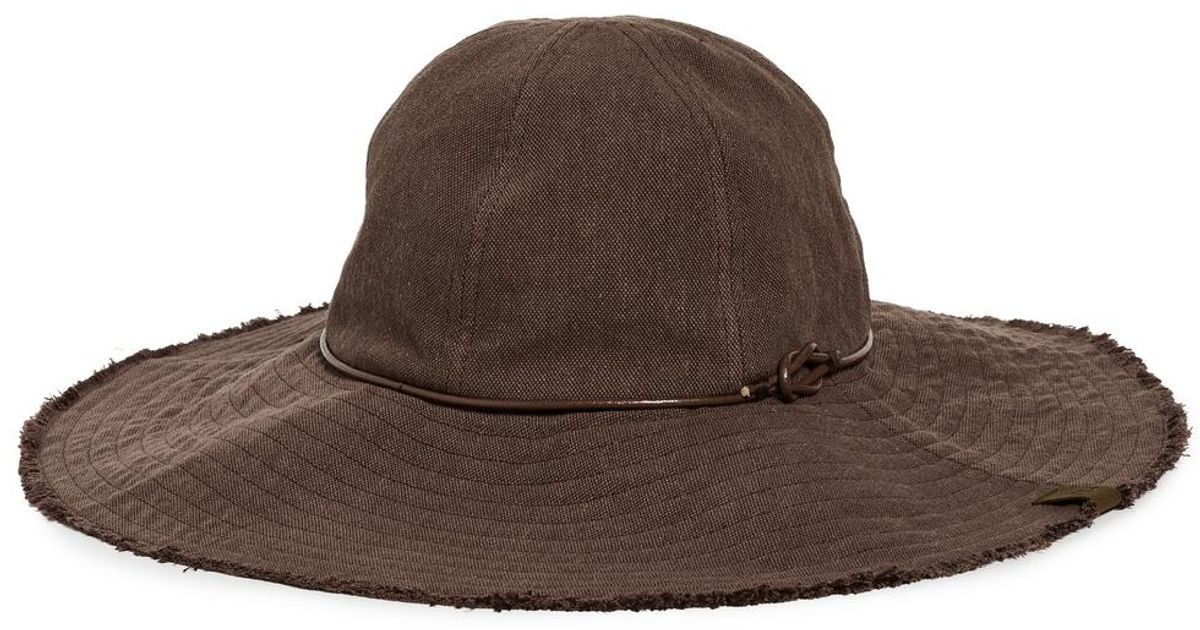 Rag & Bone Lily Canvas Sun Hat in Brown | Lyst