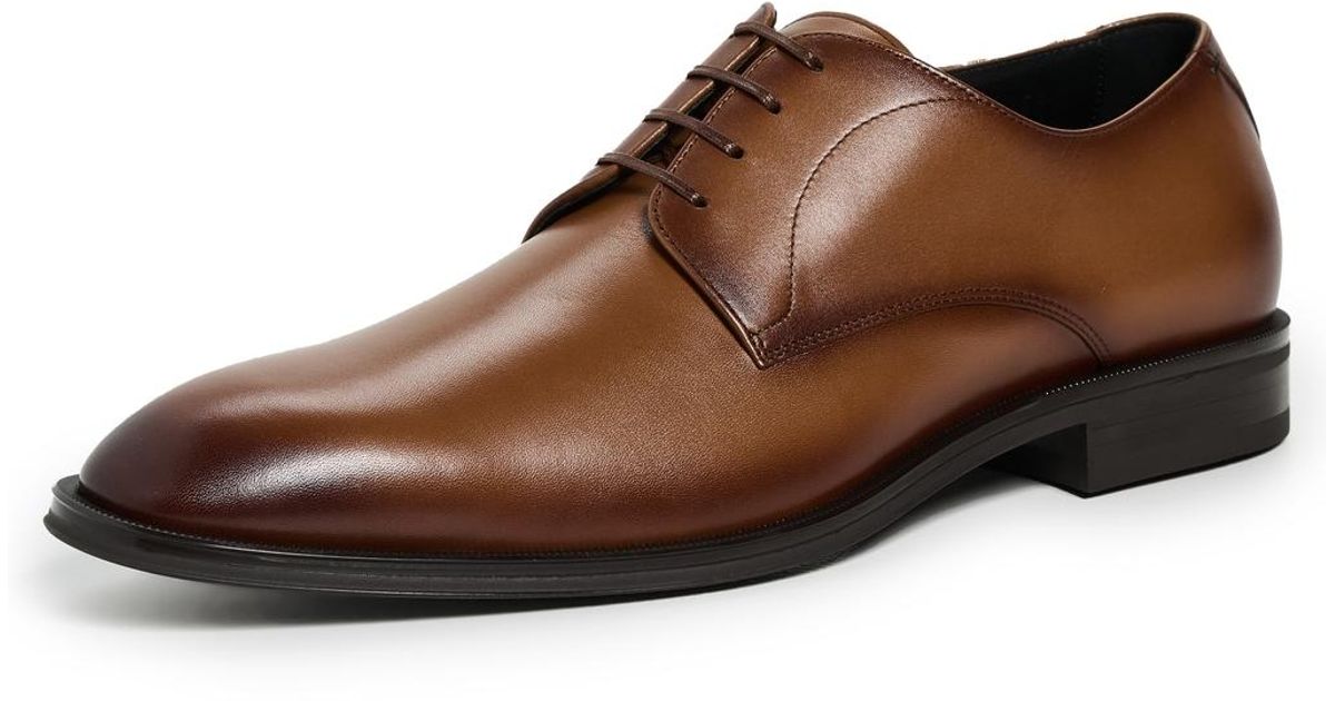 BOSS Derrek Derby Shoes in Brown for Men | Lyst