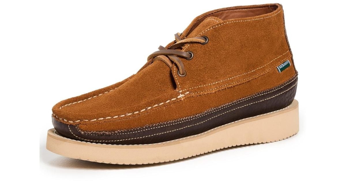 Sebago Suede Canoe Moc Boots for Men | Lyst