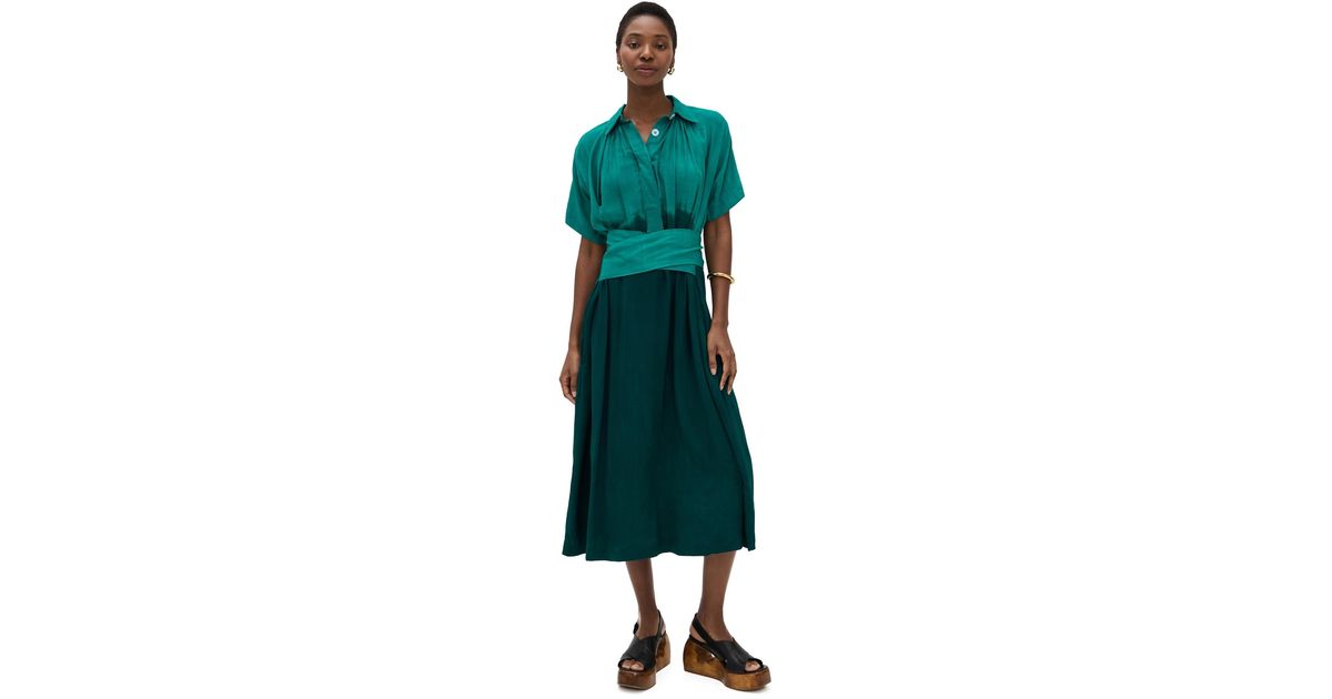 Elisamama Issa Dress in Green | Lyst
