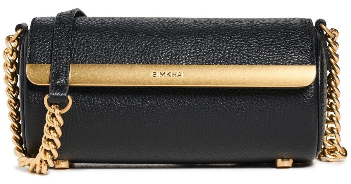 Jonathan Simkhai Rola Cylinder Leather Shoulder Bag in Black | Lyst