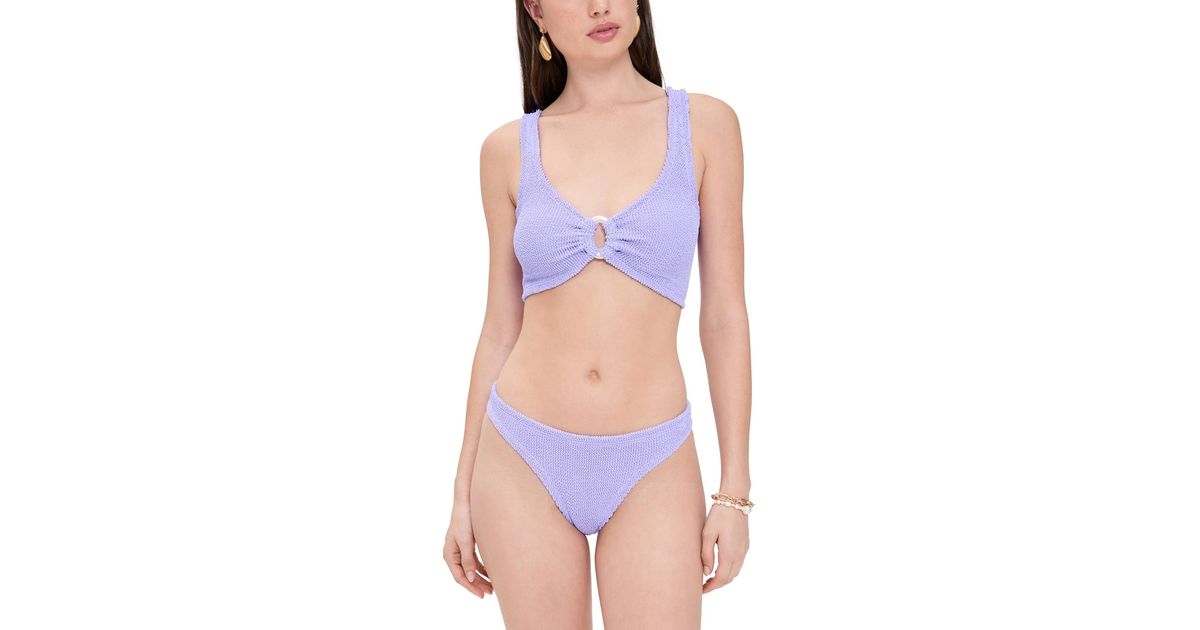 Hunza G Julia Bikini Set in Purple | Lyst