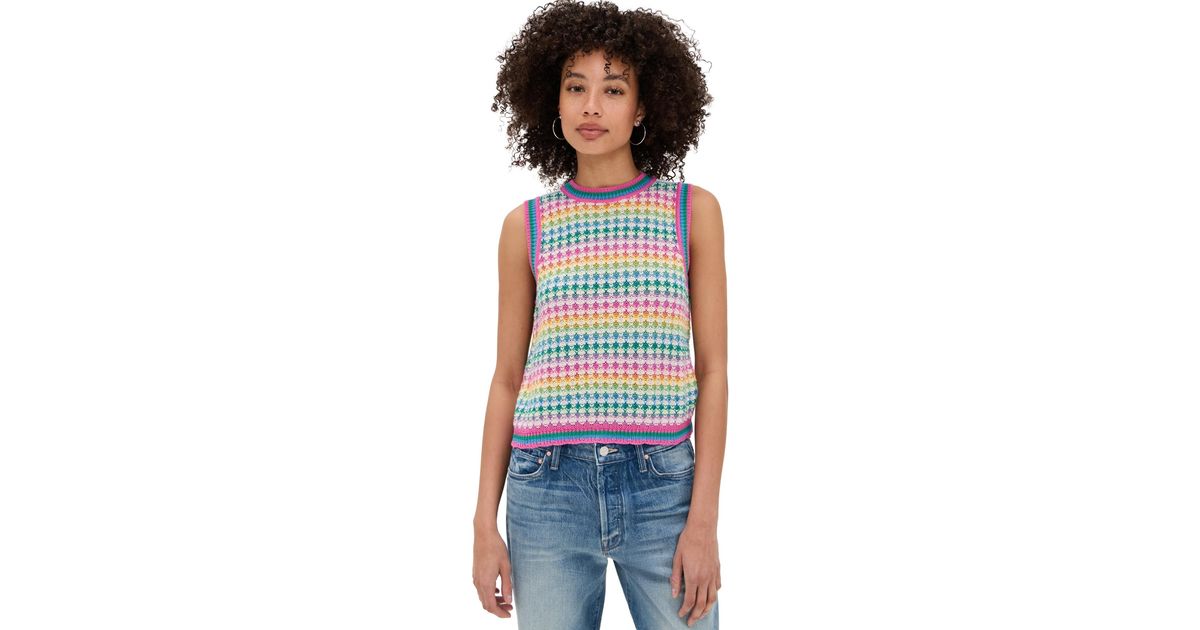 Mother The Open Back Tank in Blue | Lyst