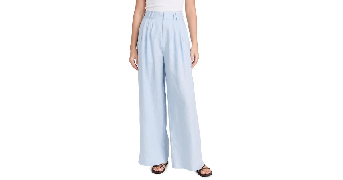 Posse Poe Parker Trouer Ilver Blue | Lyst