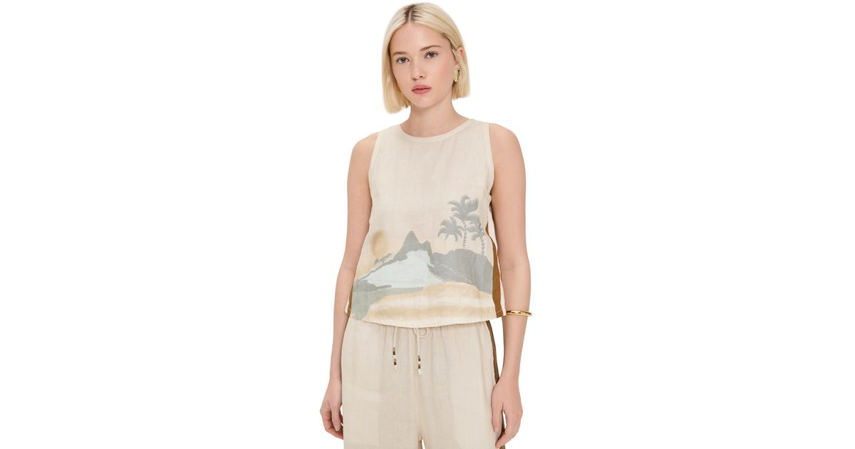 Las Sureñas Ipanema Top in Natural | Lyst