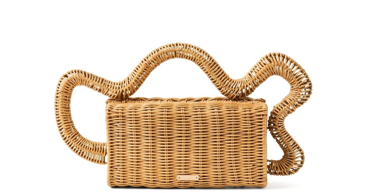Cult Gaia Elsa Clutch in Natural | Lyst