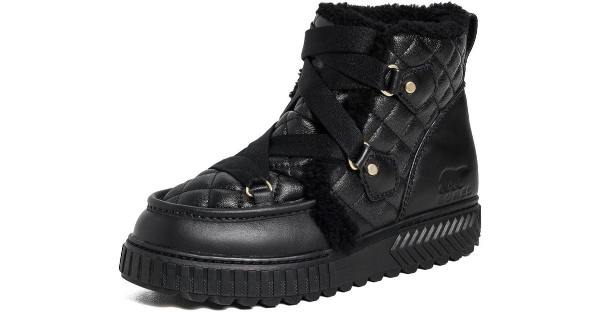 Sorel Ona Ave Alpine Lux Boots in Black | Lyst