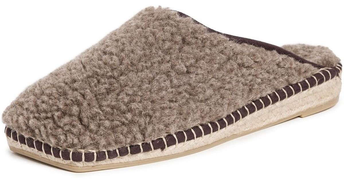 Naguisa Namo Teddy Slides in Gray | Lyst