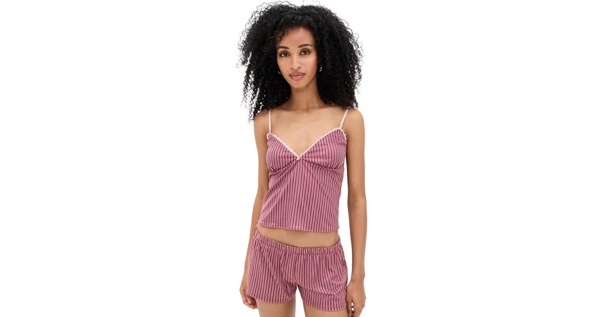 Bella Venice The Gigi Tank in Red | Lyst