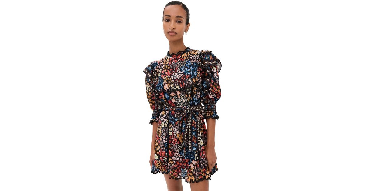 FARM Rio Mini Dress in Black | Lyst