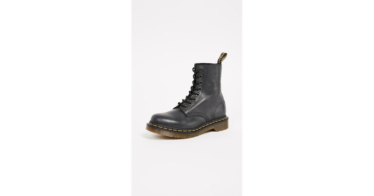 Dr. Martens 1460 Pascal Virginia 8 Eye Boots in Black | Lyst
