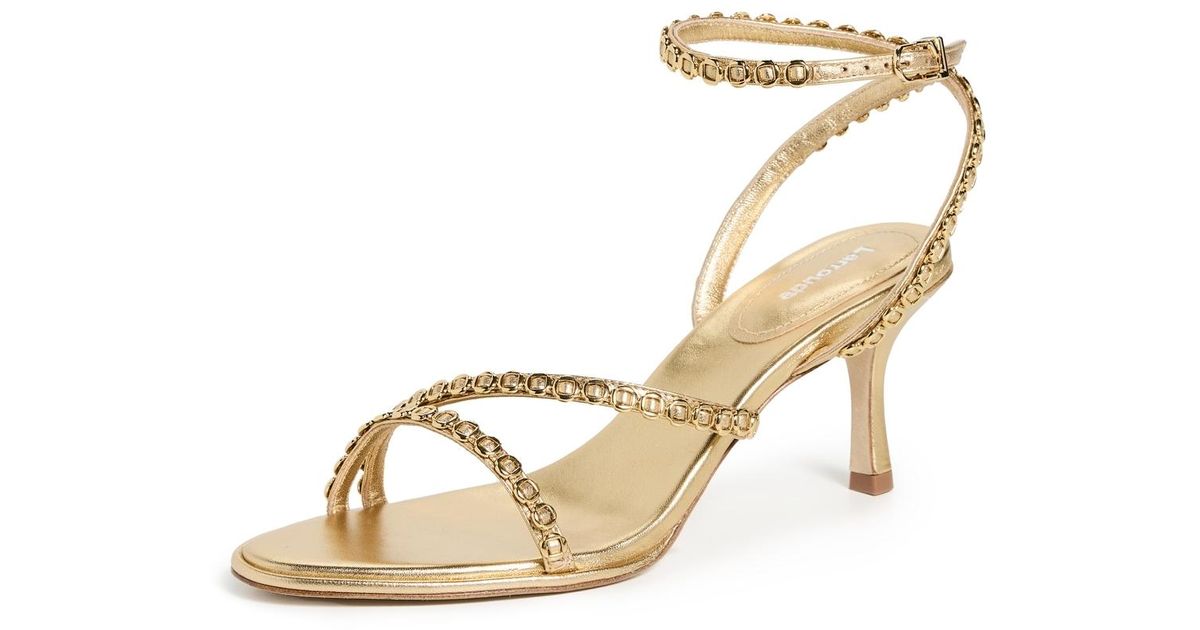 Larroude Milanina Mini Sandals in Black | Lyst