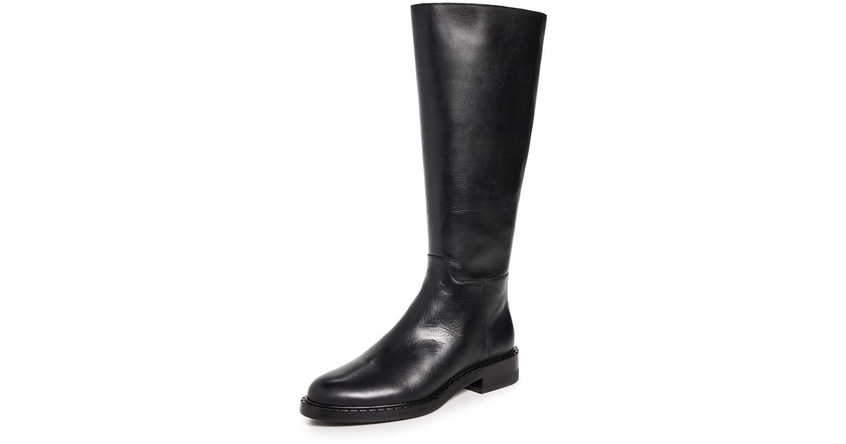 Reformation Nancy Knee Riding Boots 9 in Black | Lyst